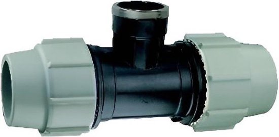 Tyleen T-stuk 90° klem x binnendraad 25 t/m 32 mm| Plasson | 32 x 1 1/2 x 32 mm | bol.com