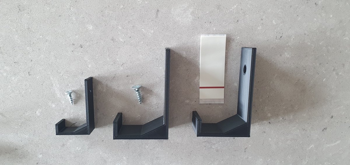 Ophang haken (kleine versie) met schroef - 12 stuks voor 6 paar ...