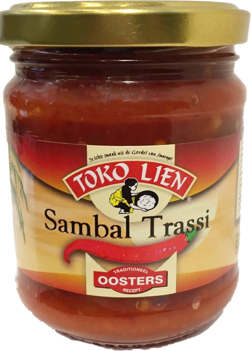 Toko Lien® | 3 x 200 gram Sambal Trassi | garnalen | lichtpittig | | bol