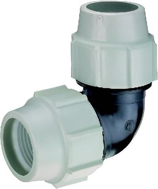 Plasson haakse klemkoppeling knie 25mm 90° tyleen (7050-000025) | bol