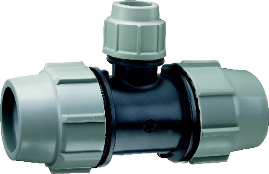 Tyleen klem verloop T-stuk 90° 10 bar | 20 t/m 75 mm | 32 x 25 x 32 mm | bol.com