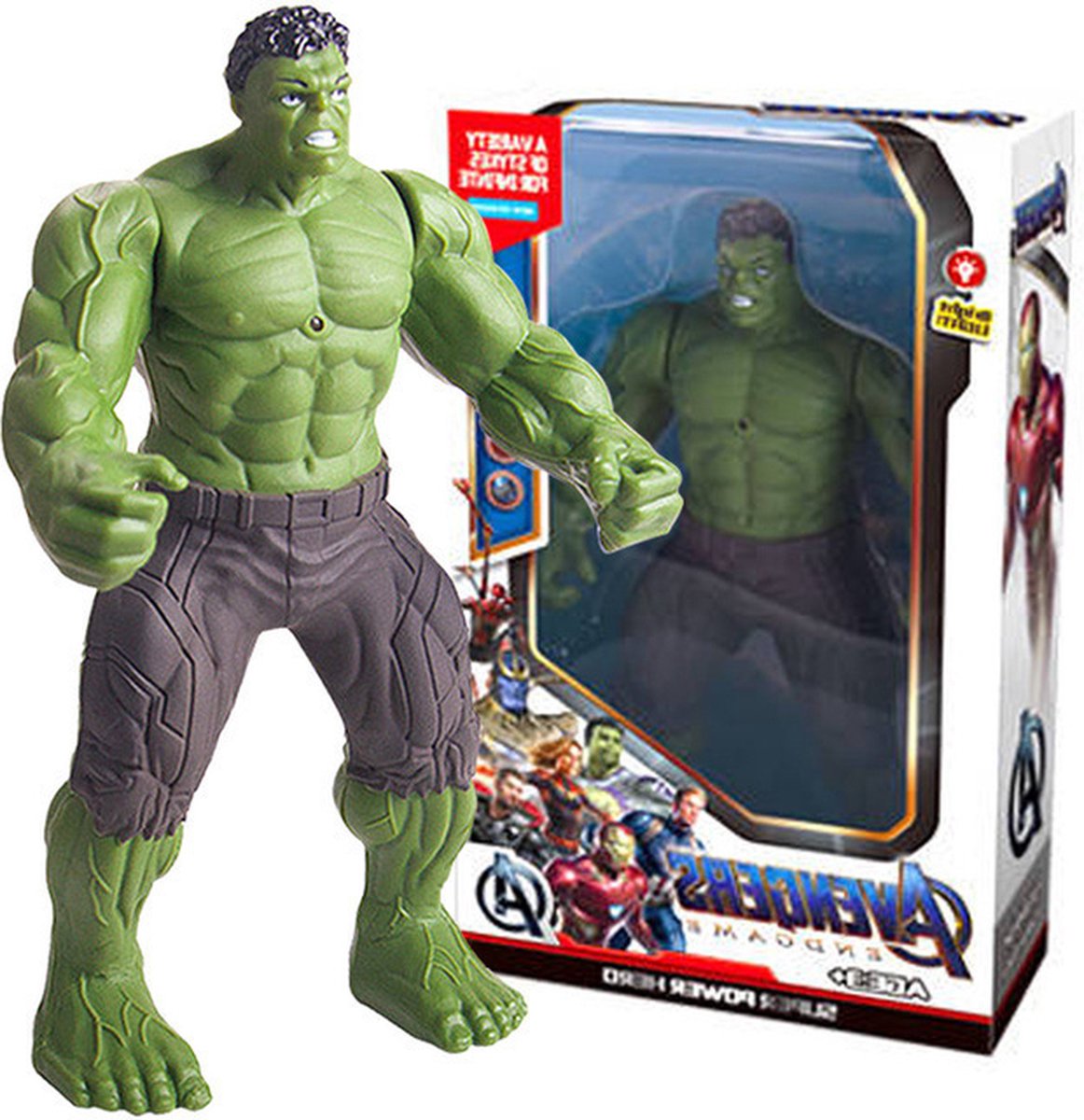 4 Stuks Marvel Avengers Speelgoed Lichtgevend Poppen Set - Spiderman ...