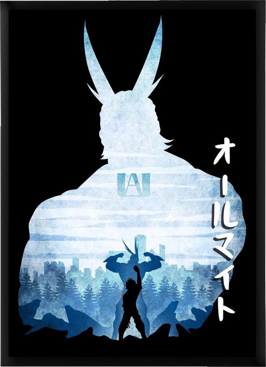 My Hero Academia All Might Poster Inclusief Lijst (50x70) cm | Hoge ...