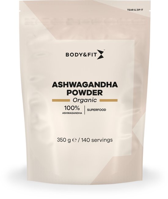 Body & Fit Organic Ashwagandha Poeder - Superfood - Biologisch ...