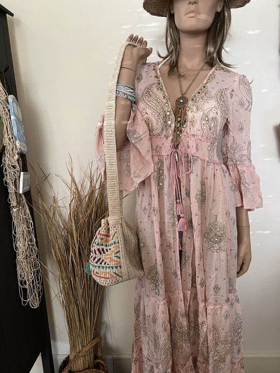maxi jurk - ibiza - bohemian - kimono - ibizajurk - boho | bol