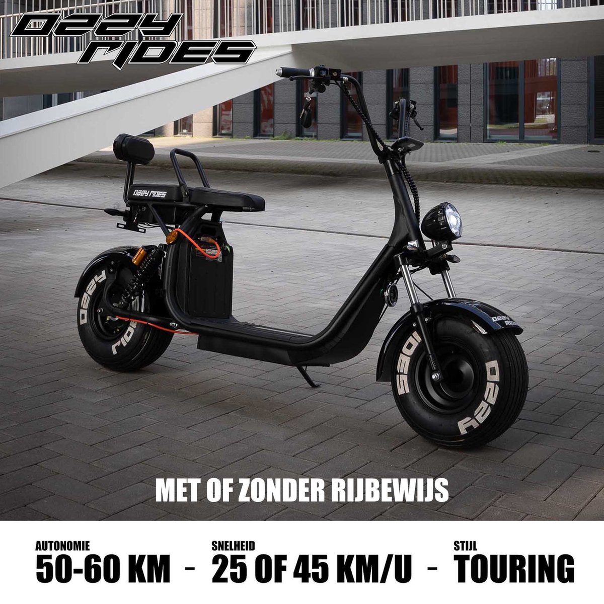 CityCoco Elektrische Scooters | 25km/u zonder rijbewijs of 45km/u met ...