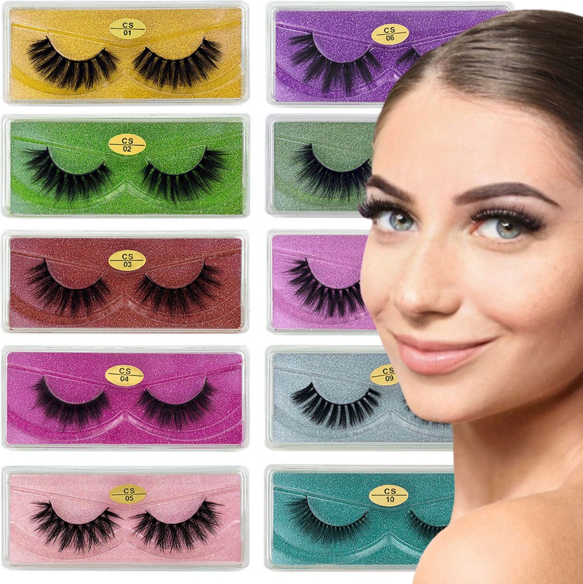 Rosentre Nepwimpers - Wimpers 10 Stuks - Inclusief Lijm - Zwart ...