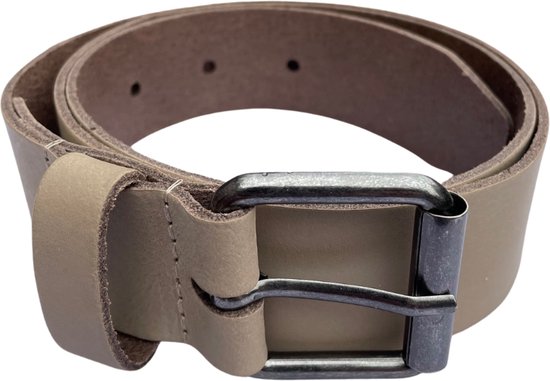 Leren riem met rolgesp - Leren riem heren/dames - Nikkelvrije gesp ...