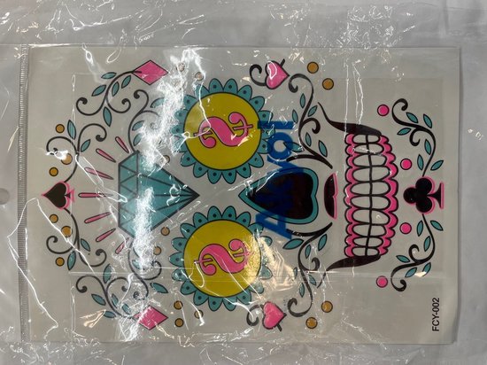 Akyol - Glow in the dark stickers - tattoo halloween - Glow in the dark ...