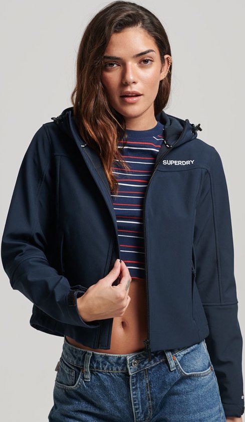 Superdry Code Trekker Jacket Dames Jas - Donkerblauw - Maat L | bol