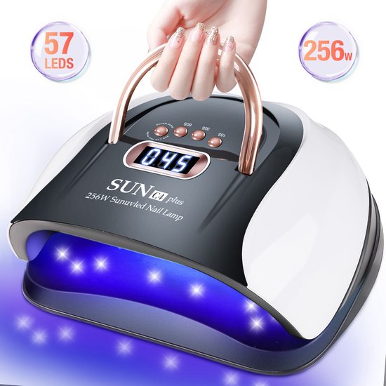 Sun UV LED Lamp Nagels - 256 Watt - 57 Leds - Gellak - Nagel UV Lamp | bol