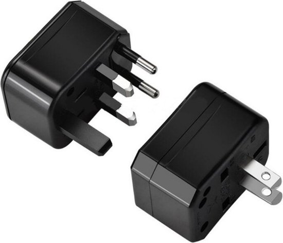 Stekker converter set - Adapter - Europa, USA & UK - Reisstekker | bol