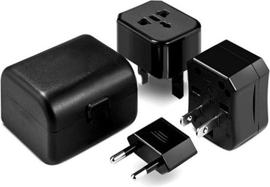 Stekker converter set - Adapter - Europa, USA & UK - Reisstekker | bol