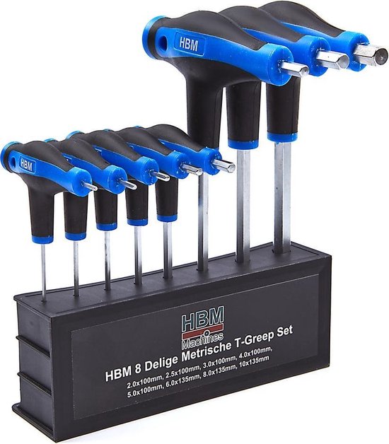 HBM 8 Delige Metrische T-Grepen Inbus Set | bol.com