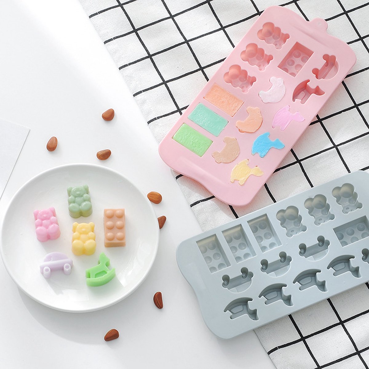 POP | Siliconen vorm Bakvorm | Ijsblokjesvorm | Chocolade vorm ...