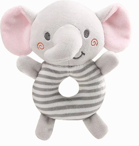 Rammelaar Olifant - Baby Rammelaar - Zacht Pluche - Knisper Oren ...