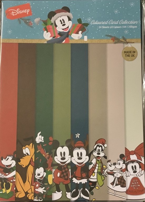 Creative Expressions Mickey & Minnie Coloured Card pack | bol.com