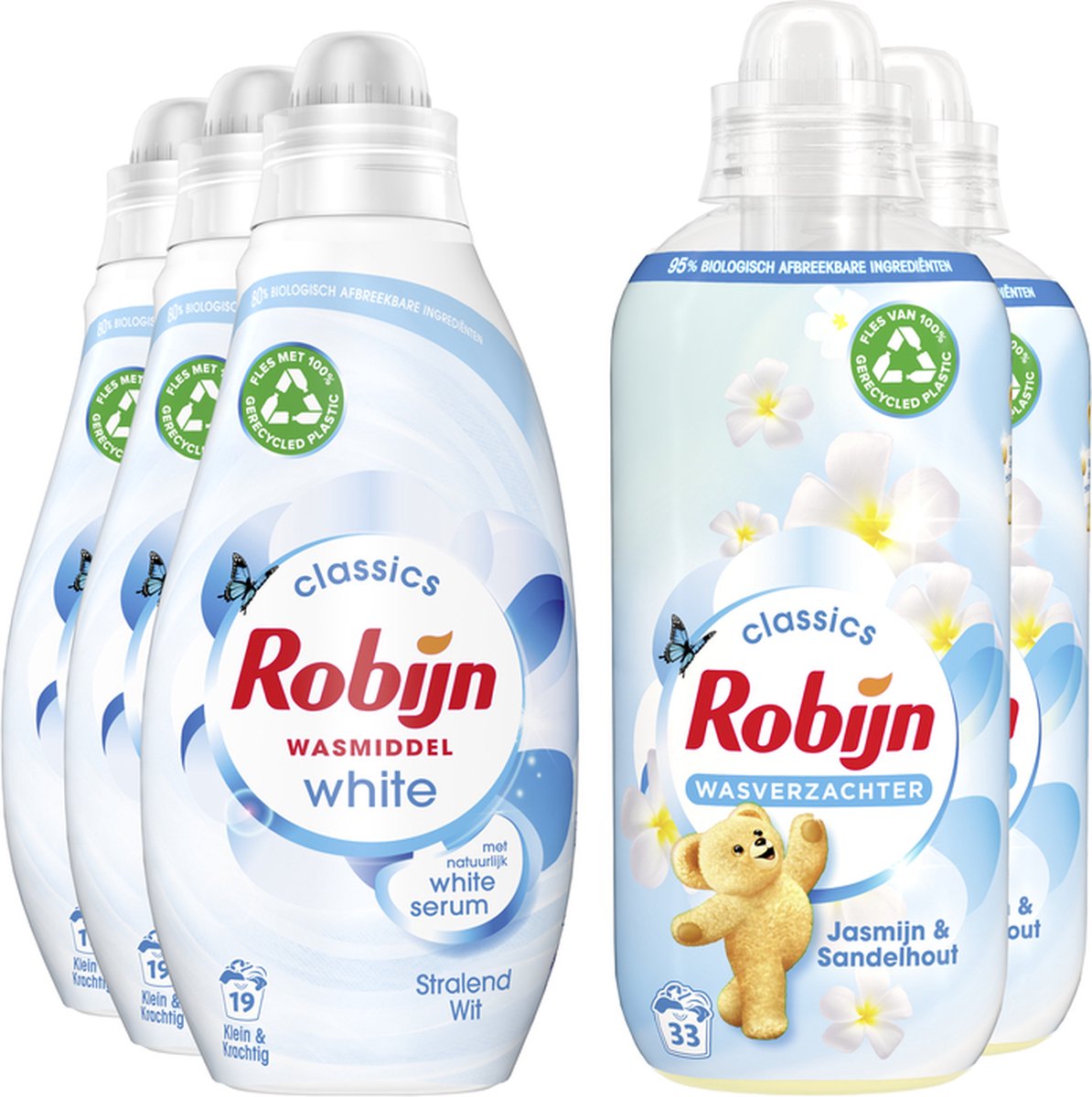 Robijn Robijn Perfect Match Stralend Wit en Jasmijn & Sandelhout ...