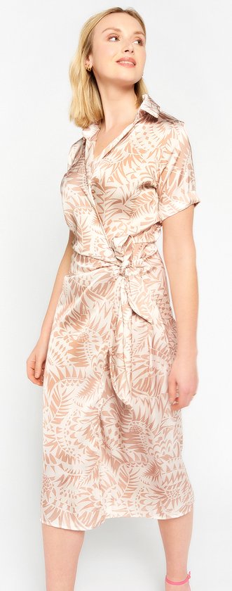 Lola Liza Hemdjurk met print - Beige - Maat 38 | bol.com