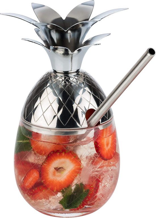 2 ananas cocktailmokken, 350 ml, Pineapple mok, hoogwaardige ...