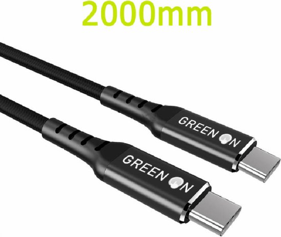 Dual Cable USB-C to USB-C - 2 meter - 2M - Connectoren - USB 3.1 Gen 2 ...