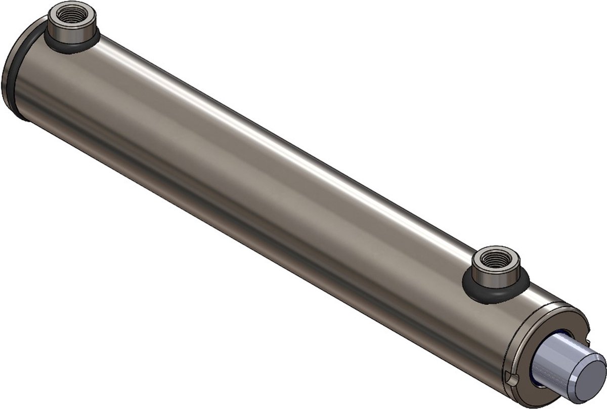 Dubbelwerkende hydraulische cilinder standaard 80/50/800 | bol.com