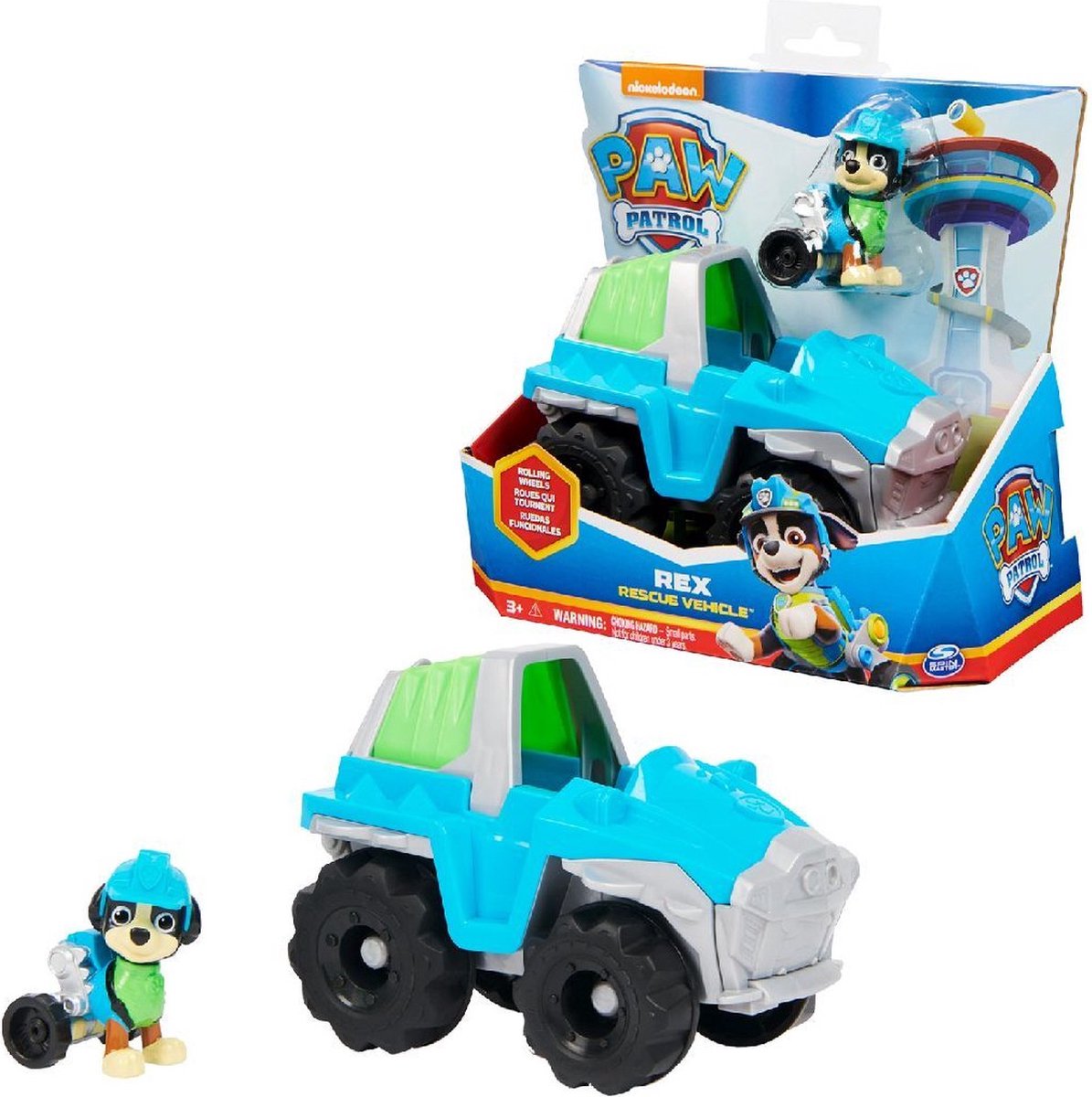 PAW Patrol rescue voertuig - Rex redding voertuig met pup | bol.com