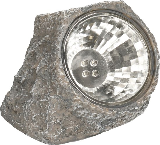 Tuinlampje Solar nepsteen in het steengrijs - Tuin spotjes op zonne ...