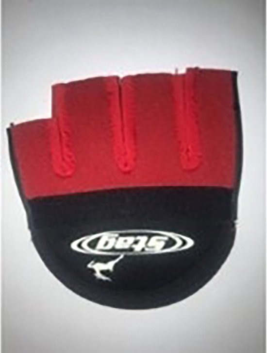 Hockey Handschoen - Neoprene - Half Finger - Rood | bol