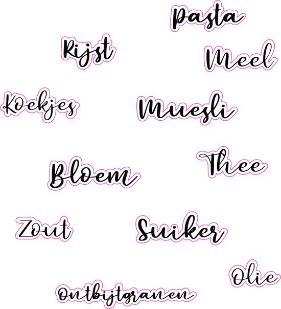 Voedselopslag Stickers Set - Organisatie - Keuken - Etiketten - Labels ...