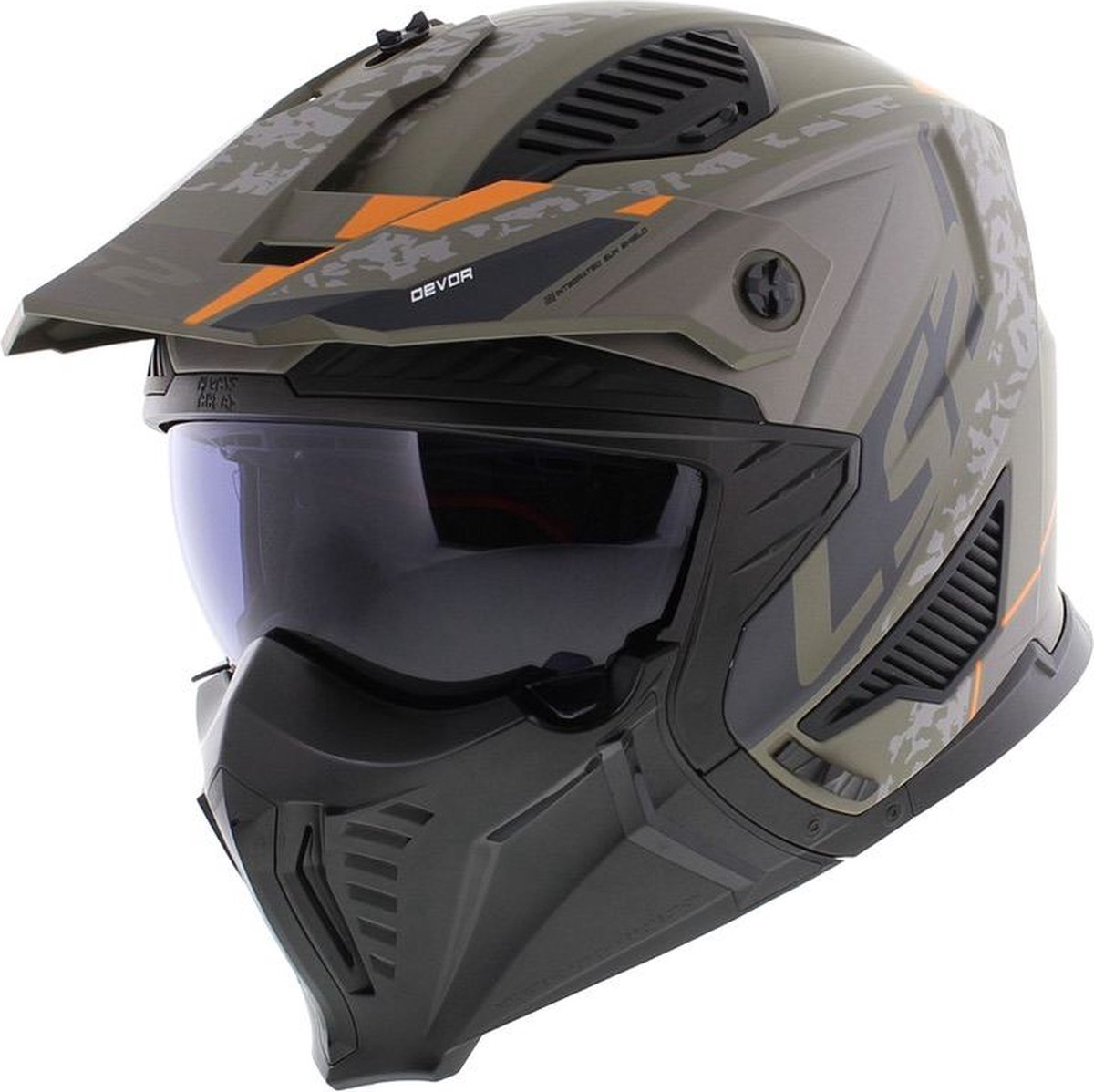 LS2 OF606 Drifter Devor matt sand - motorhelm scooterhelm | bol.com
