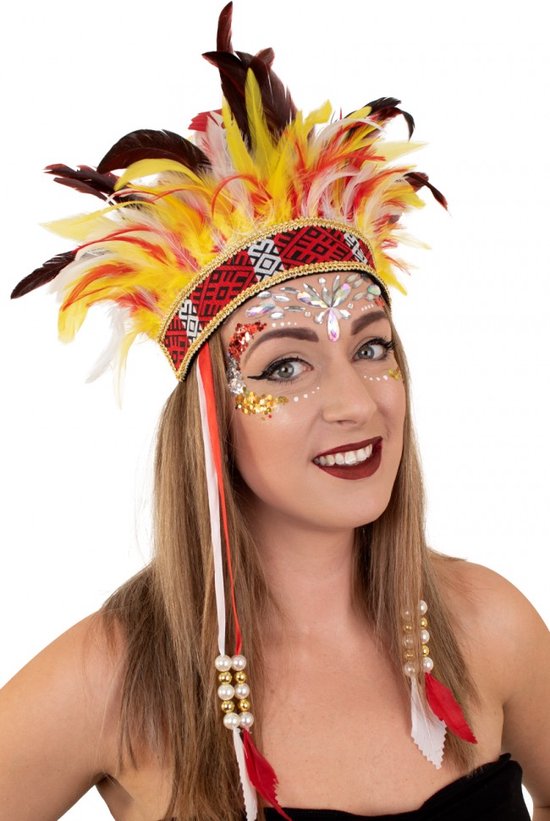 Hoofdtooi veren El Boscha - Themafeest party Carnaval Rio tooi festival ...