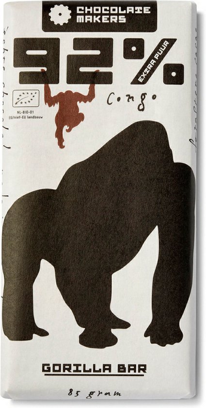 FT 515221 Gorilla bar extra puur 92% 85g | bol