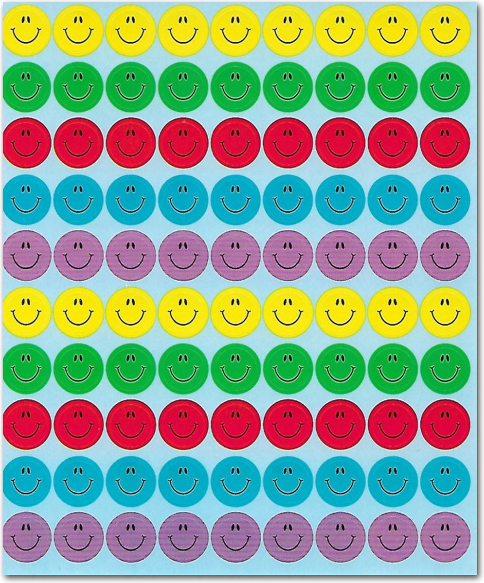 Stickervellen Smileys - Smiley Stickers - Smiley Stickervellen - 5 ...