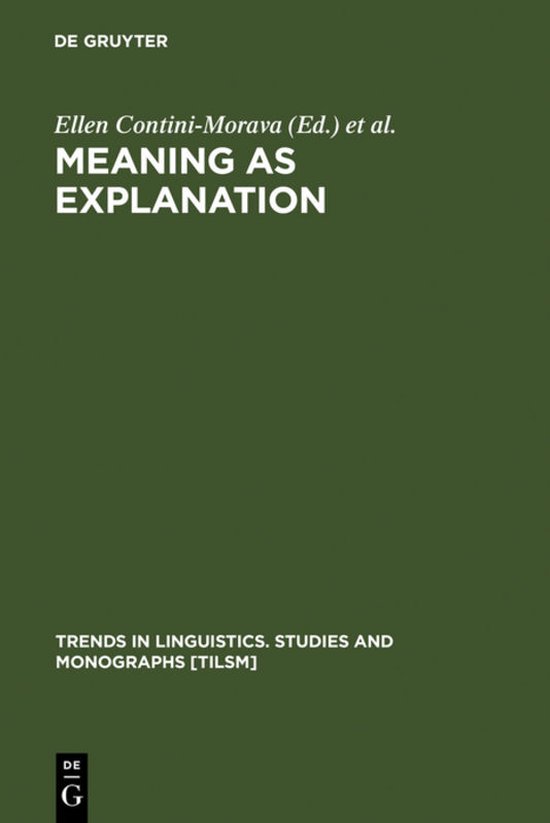 Meaning as Explanation | 9783110141221 | Boeken | bol