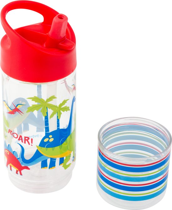 Stephen Joseph - kinder drink- & snackbeker - rood dino | bol.com