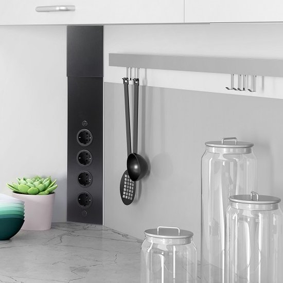 Energiezuil Thebo kleur zwart | bol