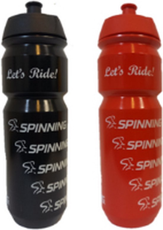 Spinning® Bidon Let's Ride Rood + Zwart | bol.com