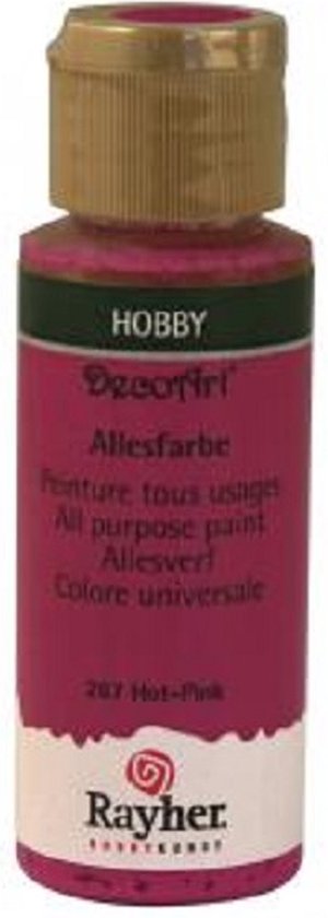 Rayher Acrylic verf 59 ml - Kleur : Hot Pink | bol
