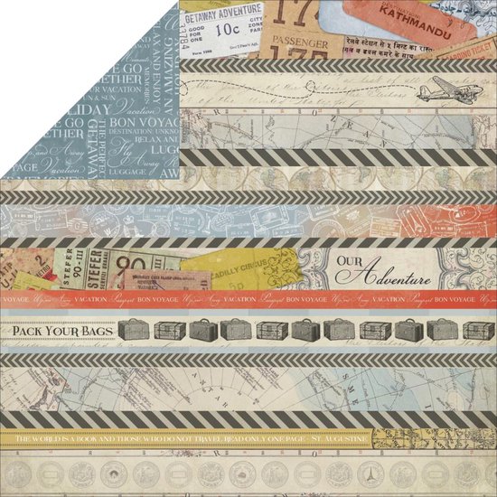 Kaisercraft Pakket - Now Boarding + 1 16,5 x 16,5 cm paper pad (16st) | bol