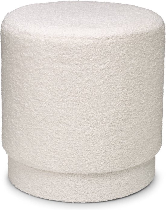 Blokker Poef Rond - Strove - Teddy - Ø 40x44 cm | bol