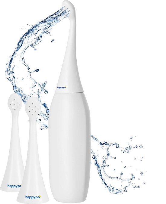 Set Originele HappyPo Po Shower 2.0 Kleur wit + vervangende ...