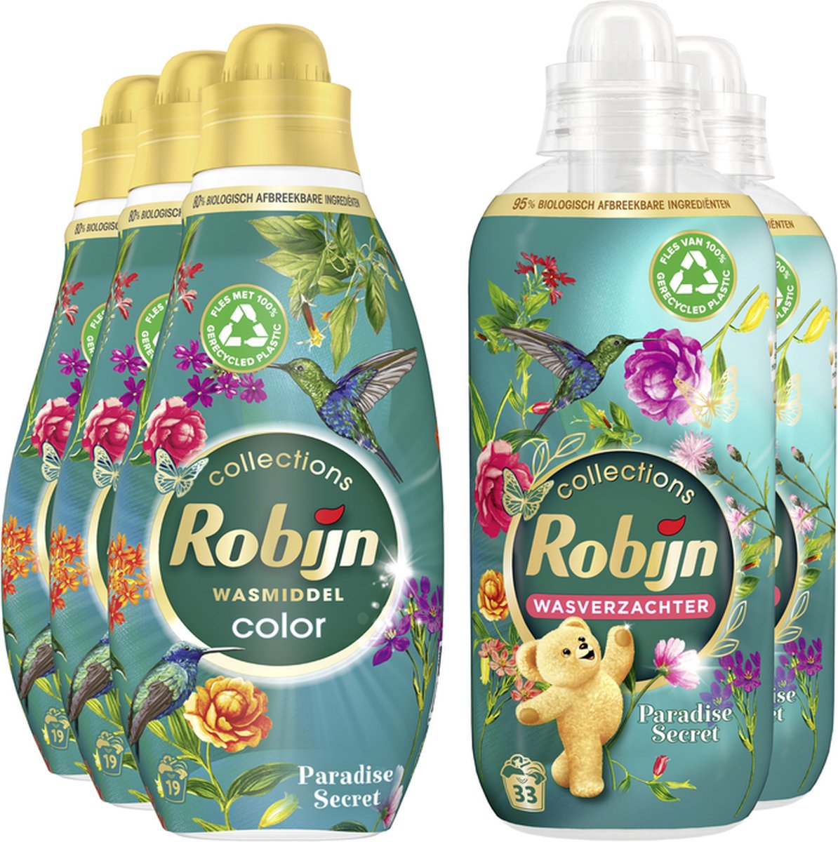 Robijn Paradise Secret Wasmiddel en Wasverzachter - 60 wasbeurten ...