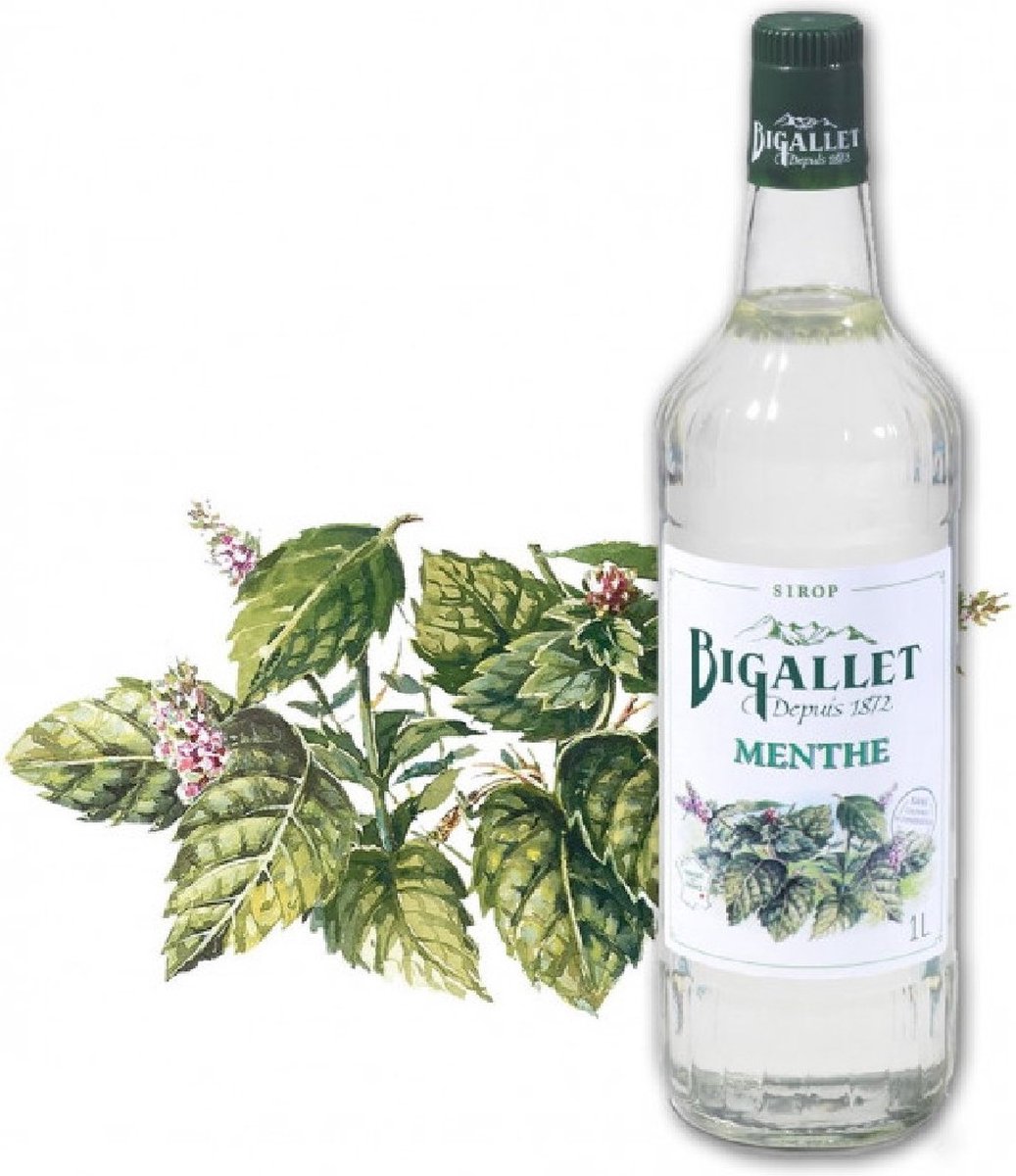 Bigallet Menthe (Munt) mocktail siroop - 1L | bol