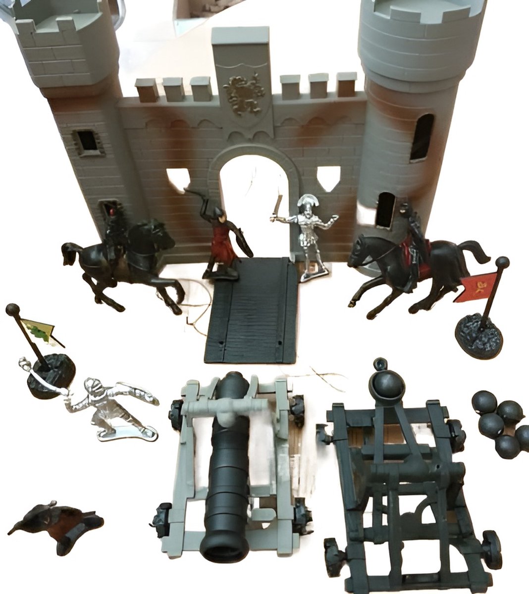 Knight ridder speelgoed met Kasteel- Kanon- Katapult- Ridders- Paarden ...