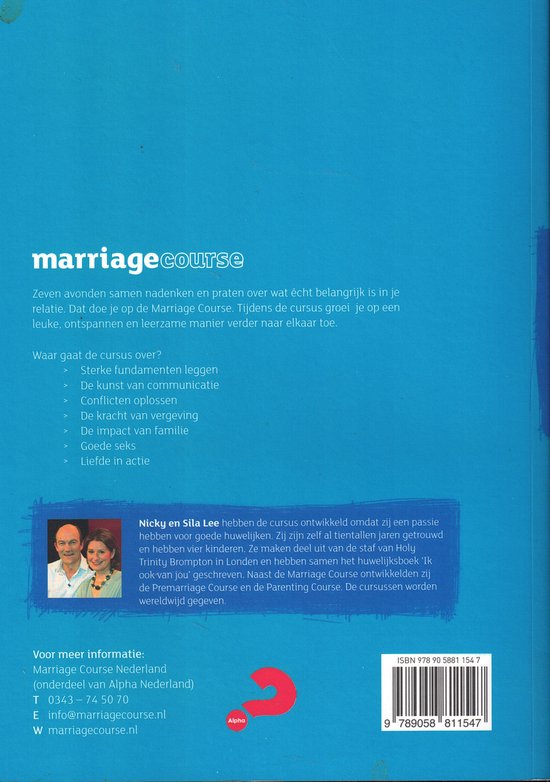 De Marriage Course, Alpha | 9789058811547 | Boeken | bol