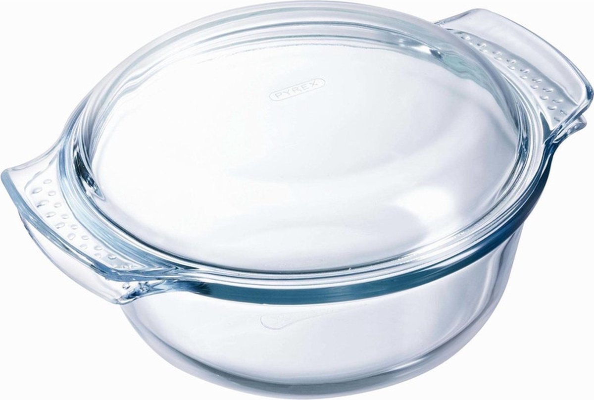 Pyrex Ovenschalen set van 2x - glas met deksel - 1.4 en 2,1 liter | bol.com