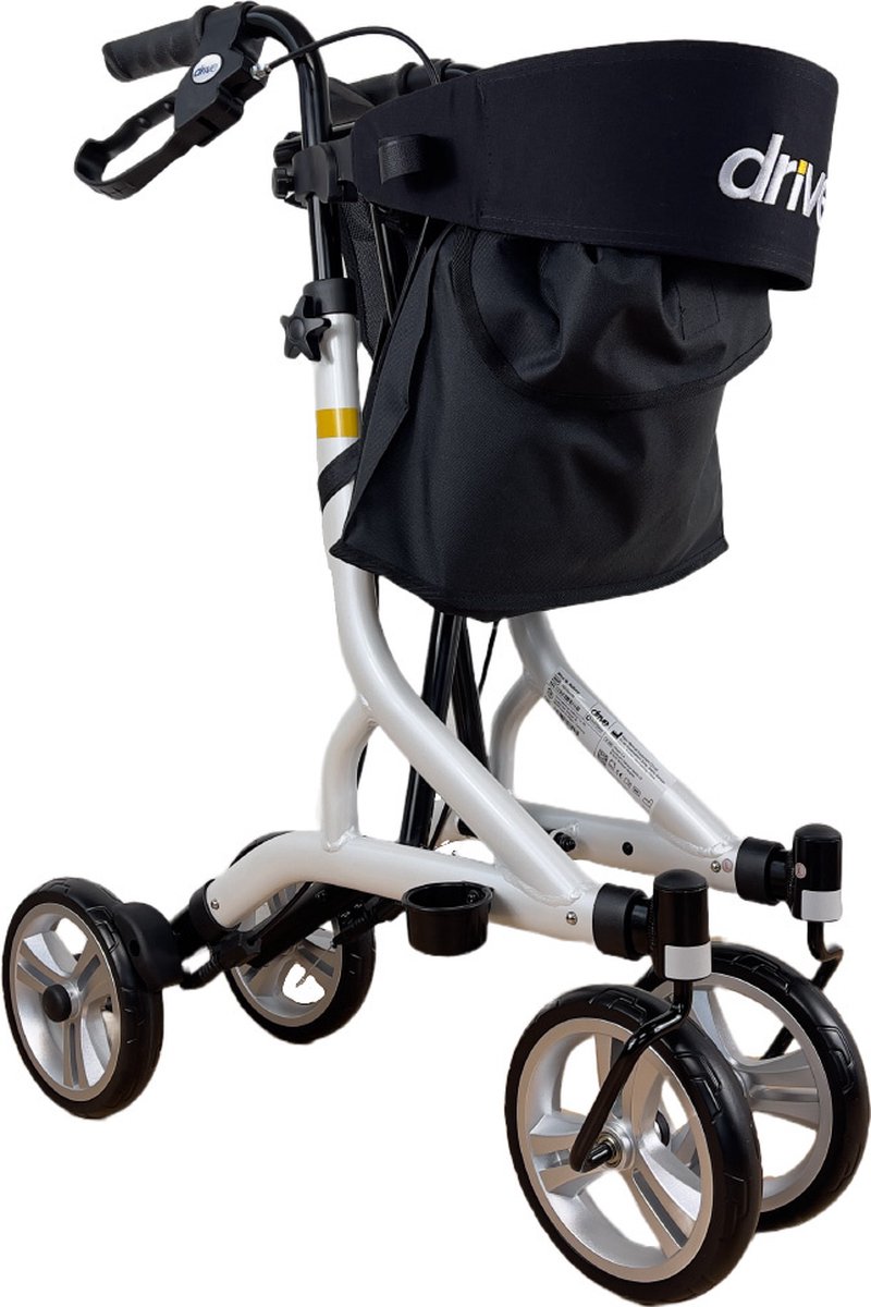 Rollator Nitro Super Light - Super-lichtgewicht rollator - 5,2 kg - Wit | bol