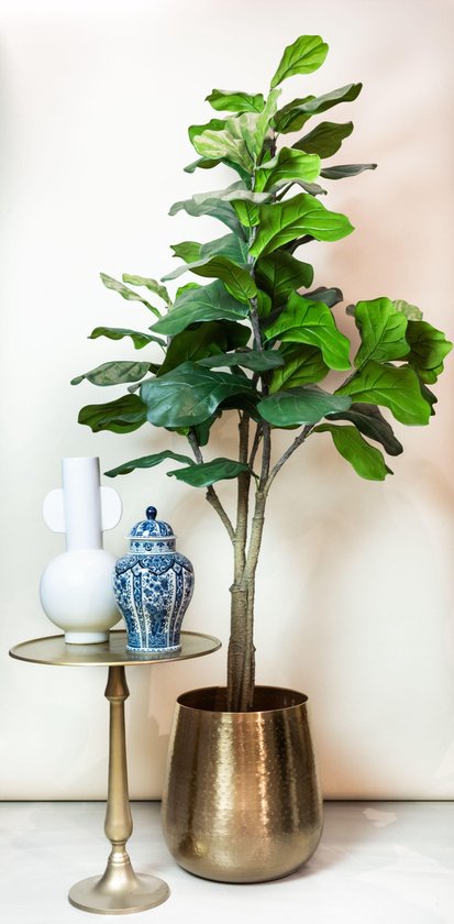 Ficus Lyrata - Tabaksplant - 180 cm - kunstplant | bol.com