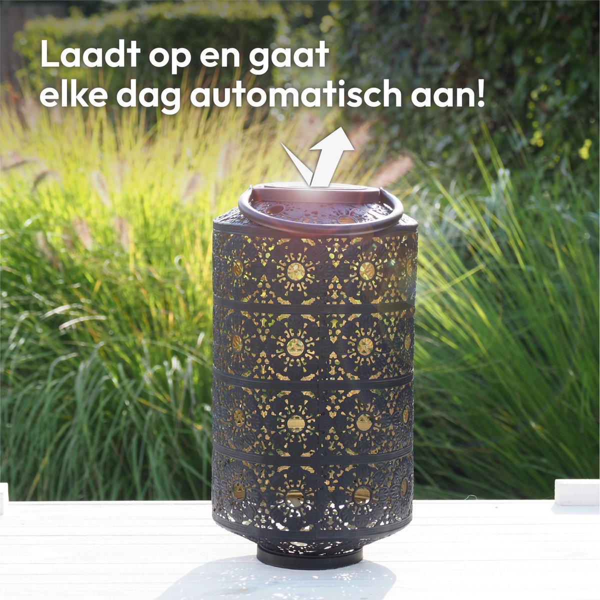 Gadgy Solar Tuinverlichting Tafellamp Maya XL - Tuin Buitenlamp Terras ...